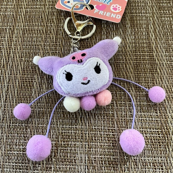 Source Unknown | Toys | Bag Charm Purple Pink Kurami Plush Keychain ...